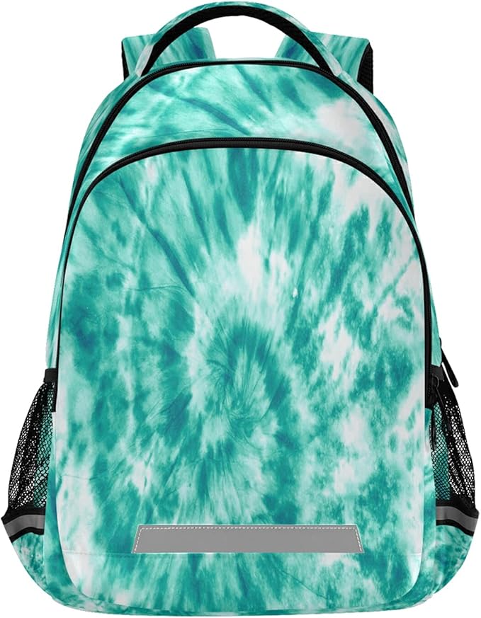 Amazon.com: ALAZA Teal Turquoise Tie Dye Backpacks Travel Laptop ...