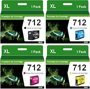 Amazon.com: 712 Ink Cartridge Bundle Compatible 712 712XL HP Designjet Ink Cartridge Replacement ...