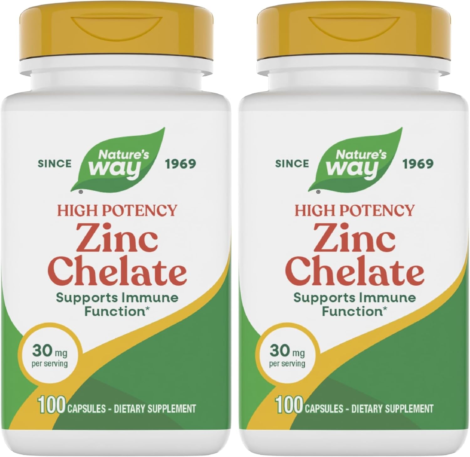 Amazon.com: Nature's Way Zinc Chelate, Supports Immune Function*, 30 mg ...