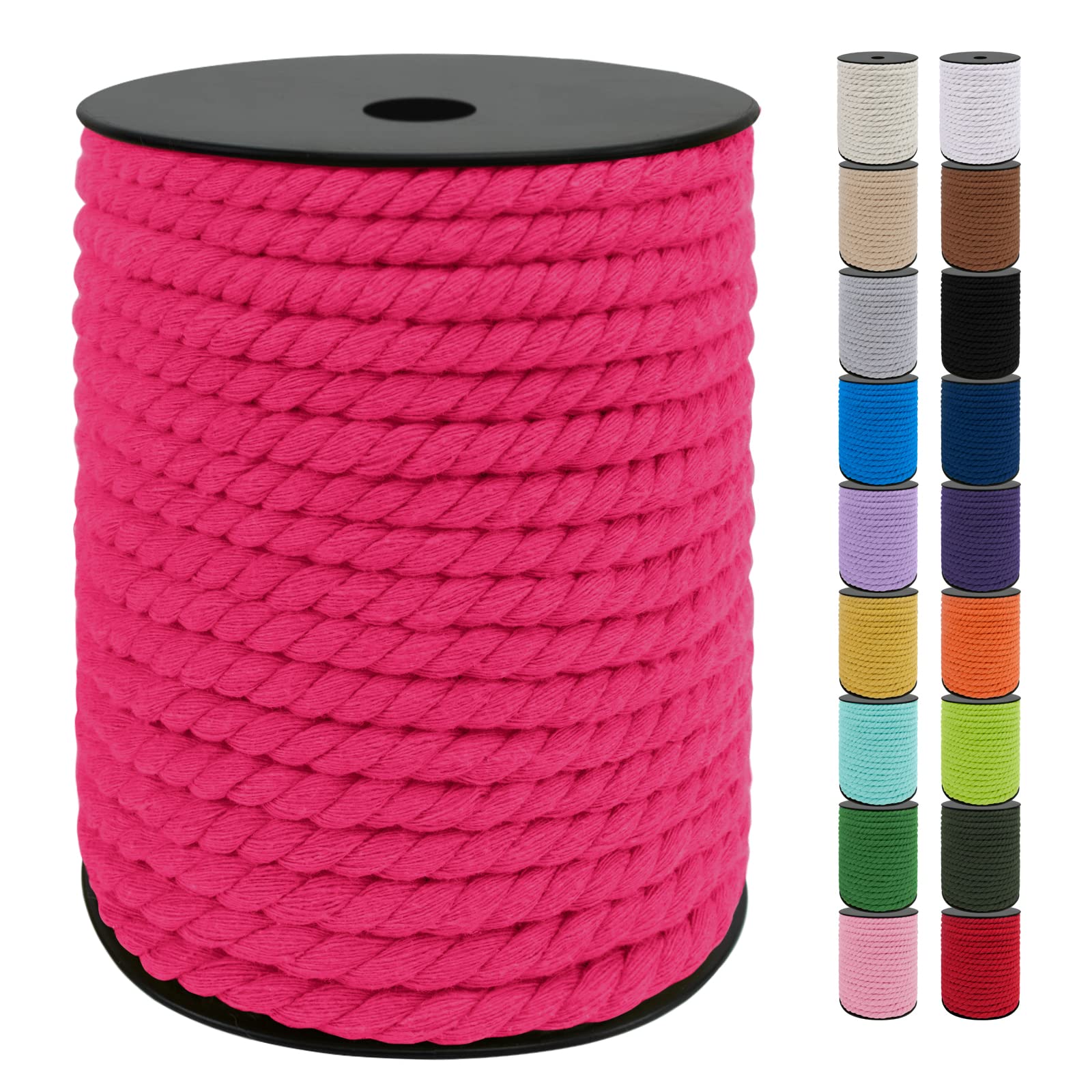 Snapklik.com : JeogYong 8mm Macrame Cord, 131 Feet Natural Cotton ...