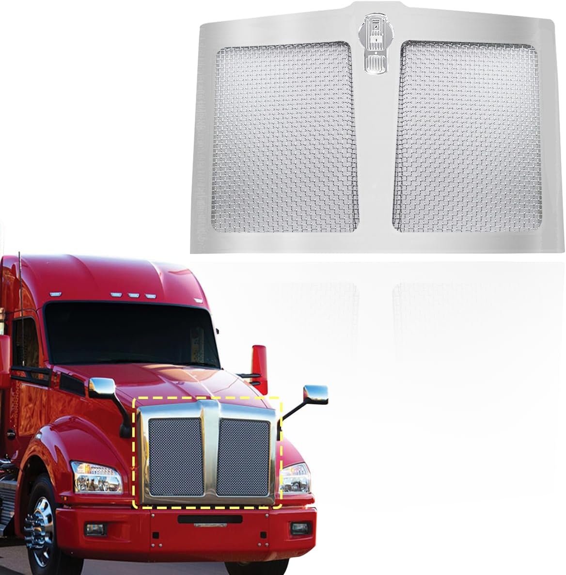 Amazon.com: Sterlix Chrome Grille for Kenworth T880 OE Replacement ...