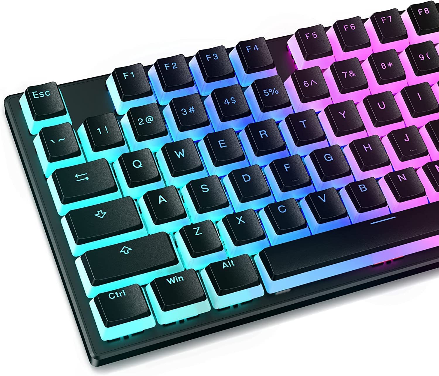 Edencomer PBT Pudding Keycaps Double Shot Light Transmission Pudding ...