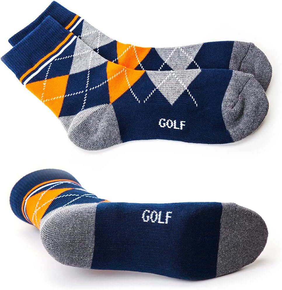 Men's Fashionable Argyle Diamond Pattern Socks, Double Pile Sports ...