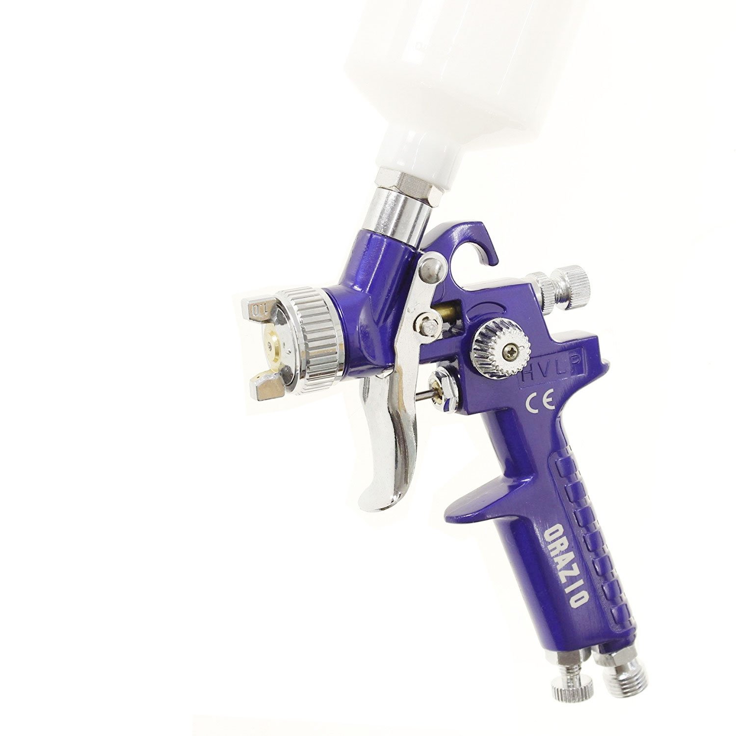 Buy ORAZIO Mini Paint Spray HVLP Gravity Feed 1 0mm Copper Nozzle 100CC
