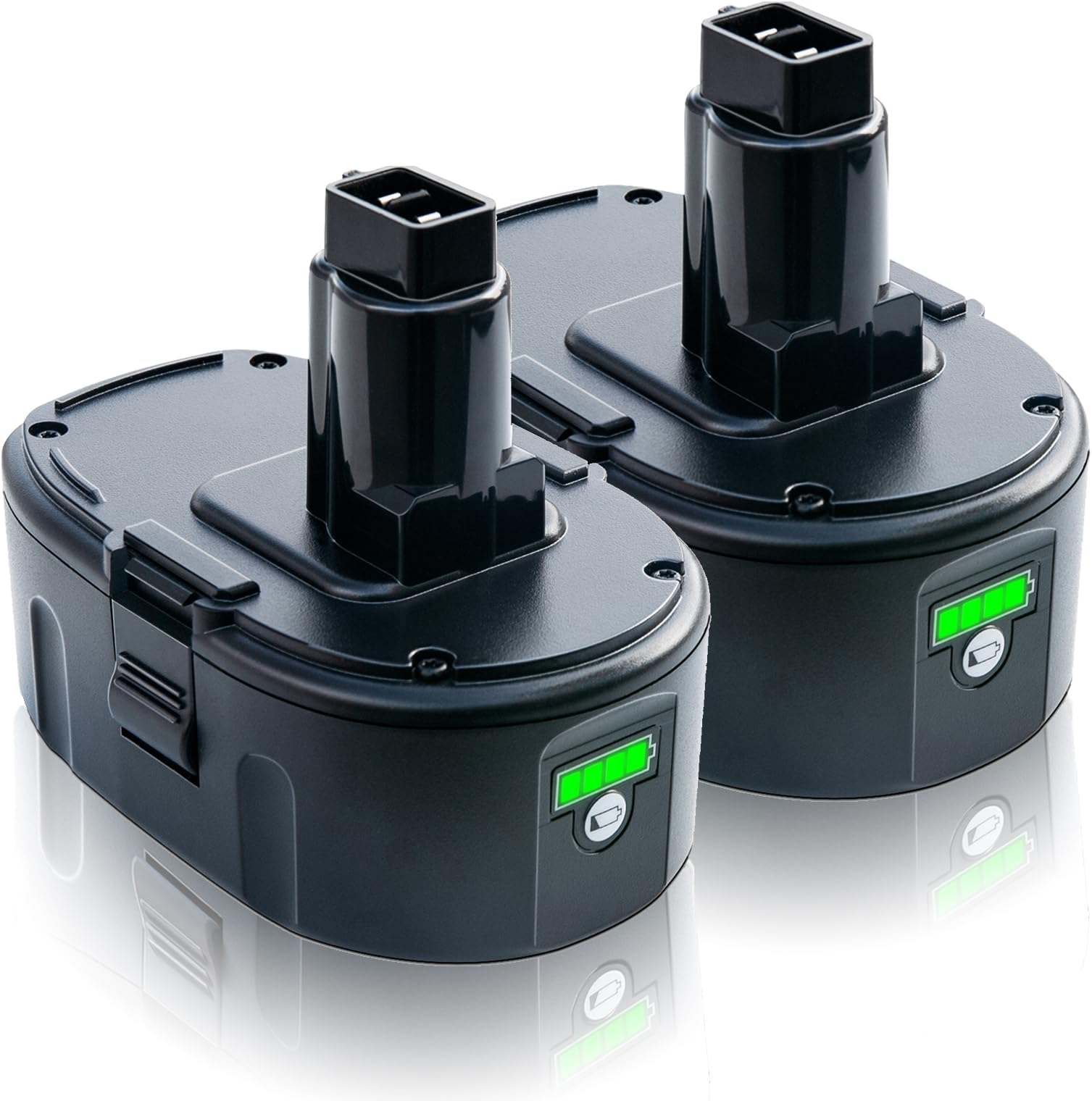 FSKE 2Pack 18V 6.5Ah Lithium-ion Battery Replacement for Dewalt 18V XRP ...