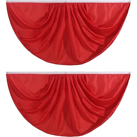 Amazon.com : Yellow Pure Solid Colour Pleated Fan Flag Bunting 3 x 6 Ft ...