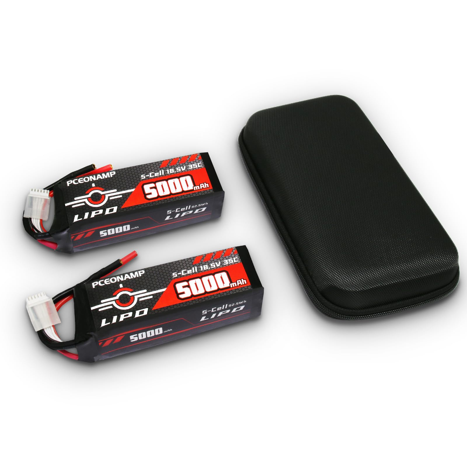 Amazon.com: PCEONAMP 5S Lipo Battery 5000mAh 18.5V 35C with 4mm Bullets ...