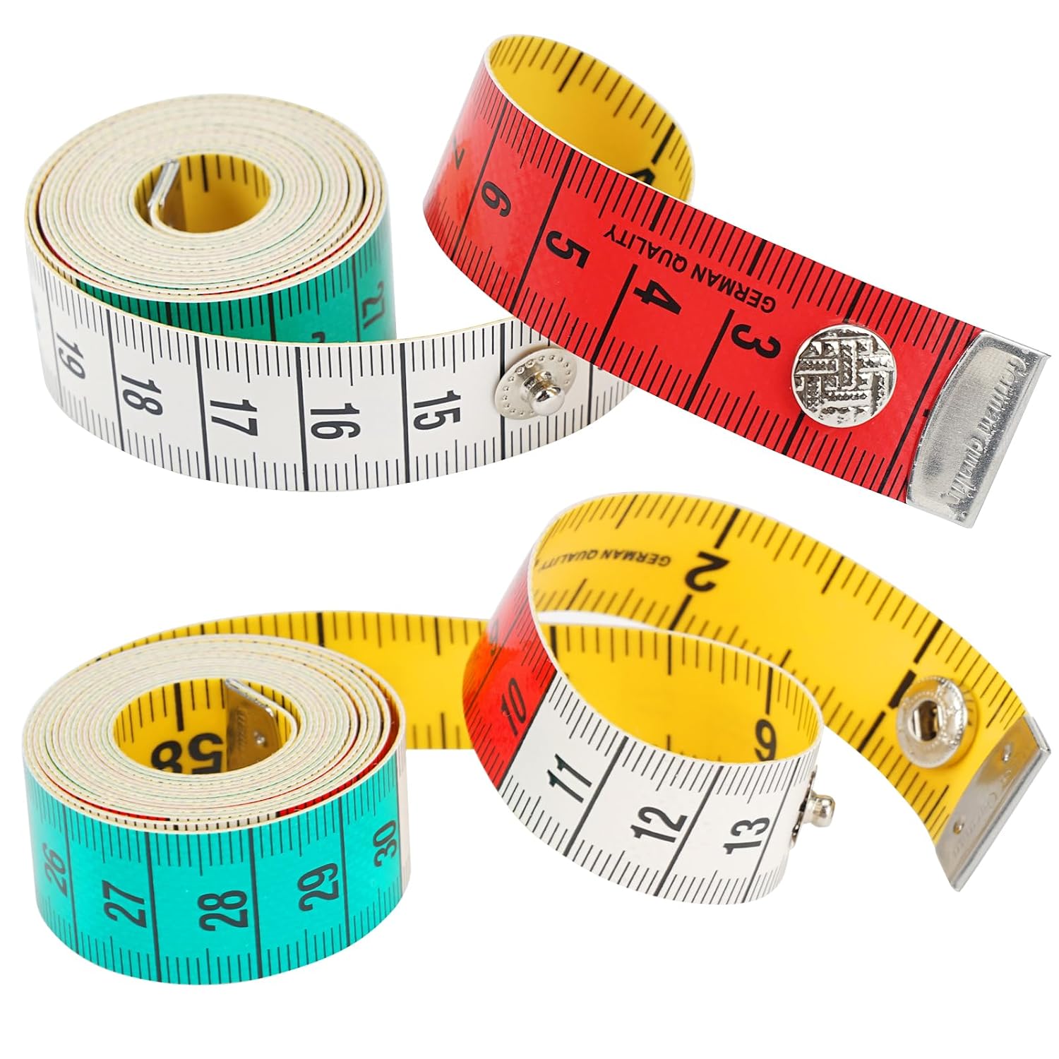 2 Pack 150cm/60in Soft Flexible Tape Measure, Dual Sided Body ...