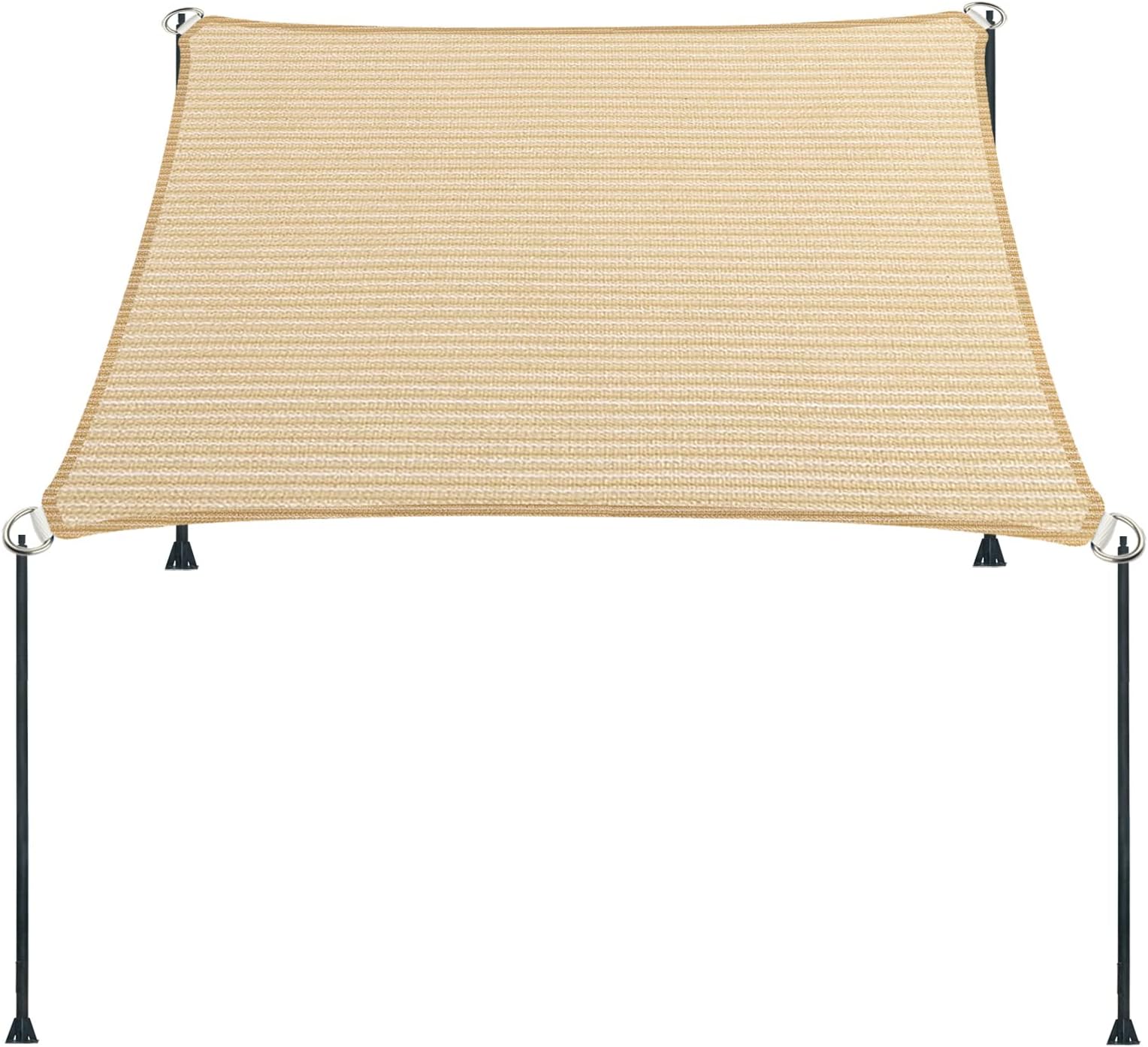 Amazon.com : Outsunny Sun Sail Shade Canopy Adjustable Installation ...