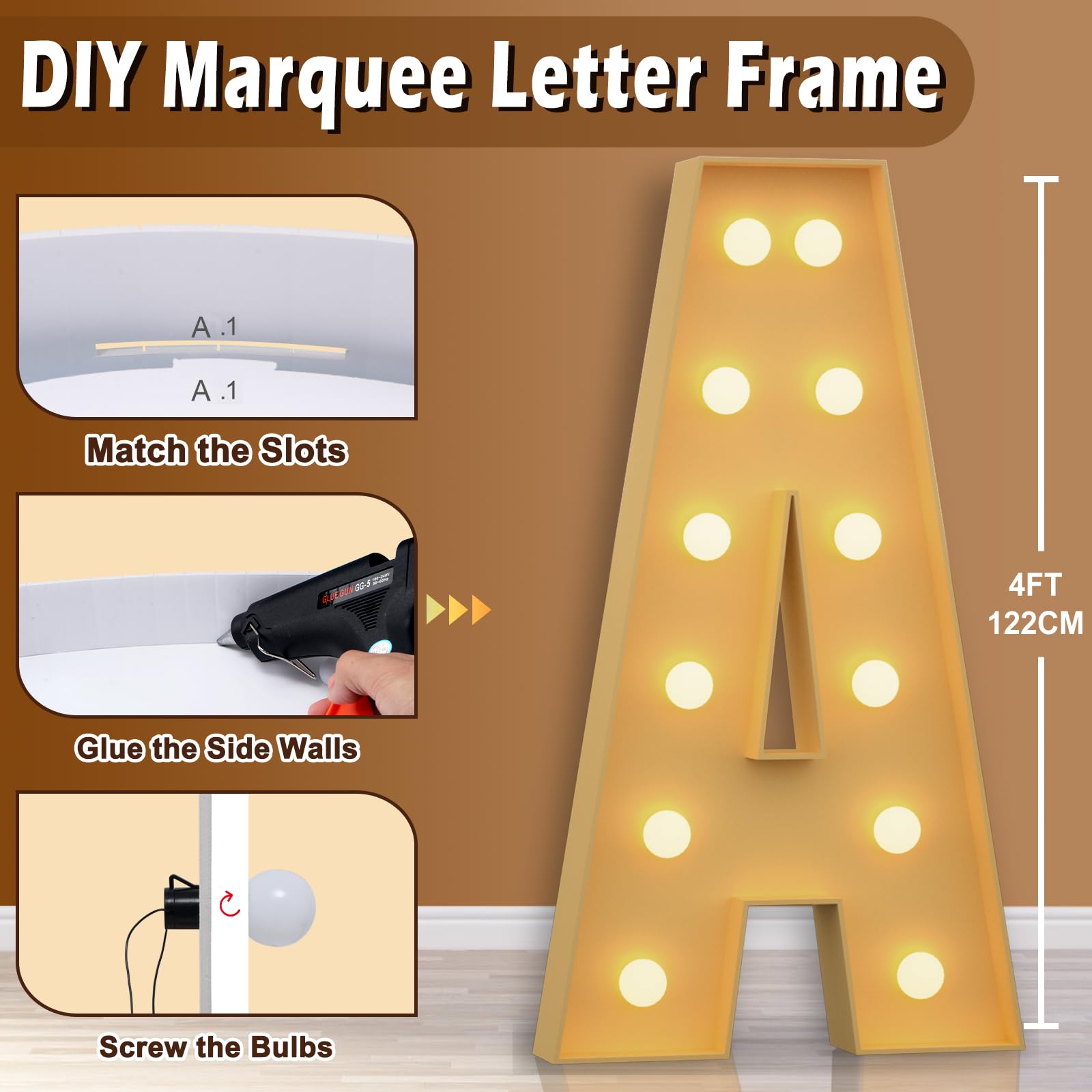 Diy Giant Lighted Letter How To Make Oversized Marquee Letters South
