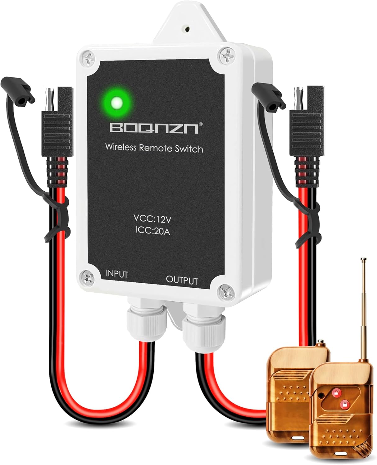 Amazon.com : 12 Volt On/Off Wireless Remote Control Switch with 2 Keys ...