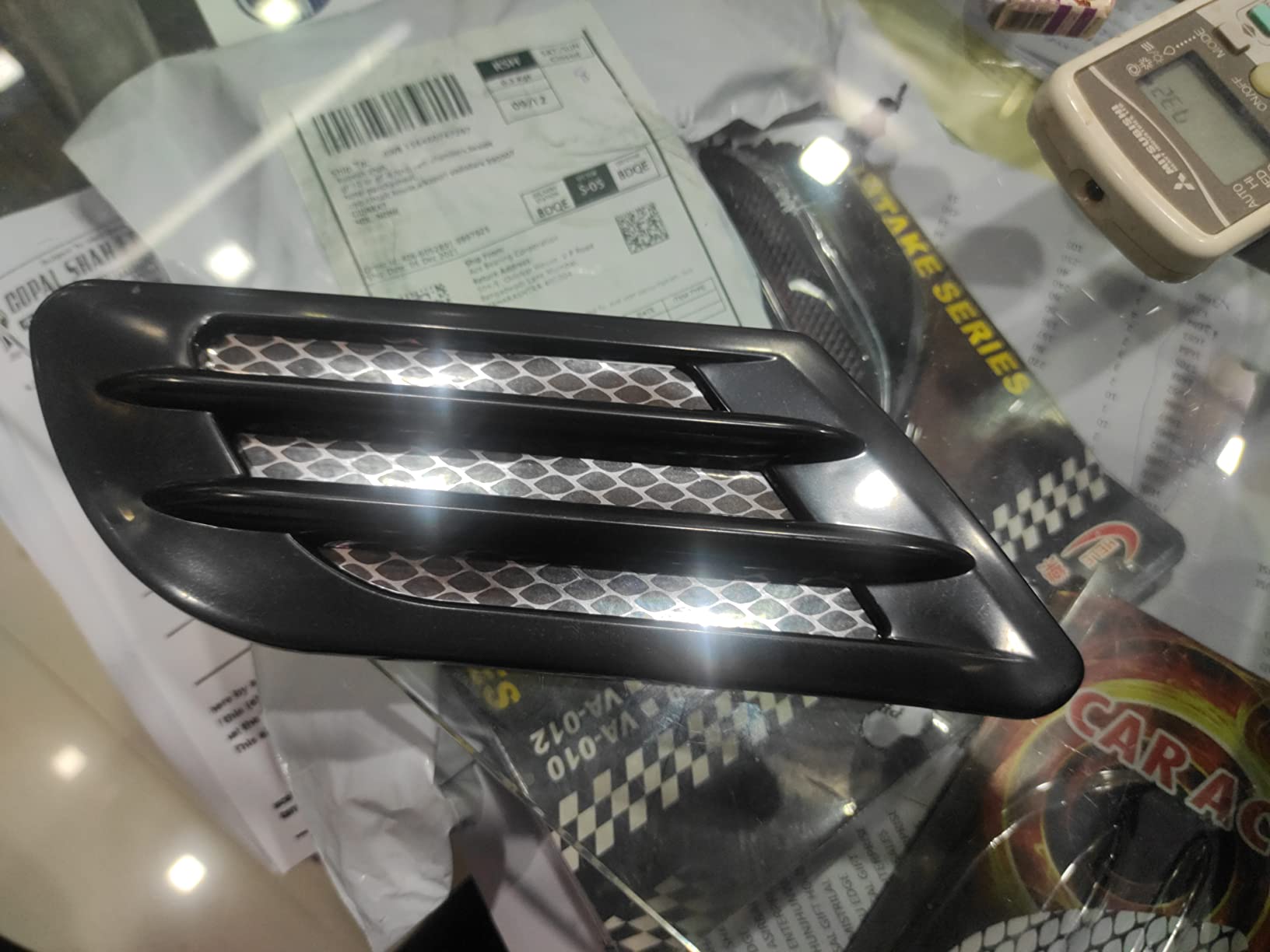 YOURKARTS.COM Car Decorative Air Flow Duct Racing Side Scoop Vent Air ...