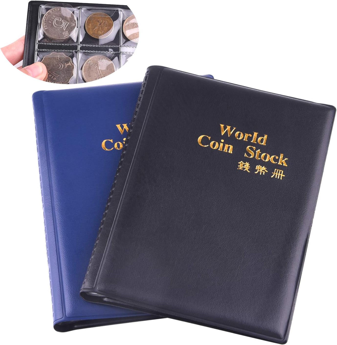 Collector Coin Album IN CASE for 200 MEDIUM sizes coins 50p 50 pence £1 ...