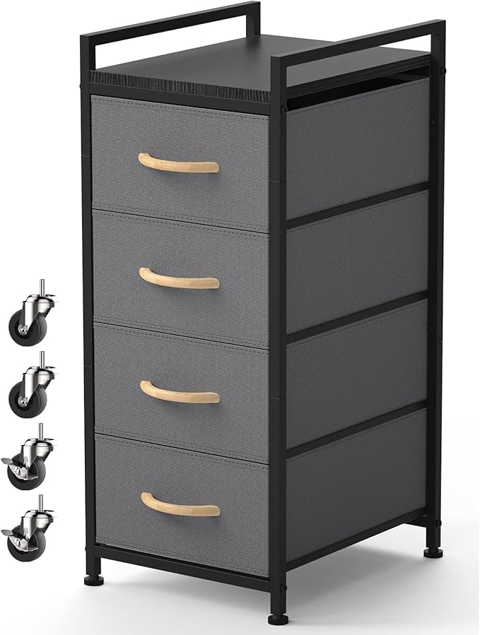 Amazon.com: DOMYDEVM 4 Tier Drawer Closet Organizer Tower Clothing ...