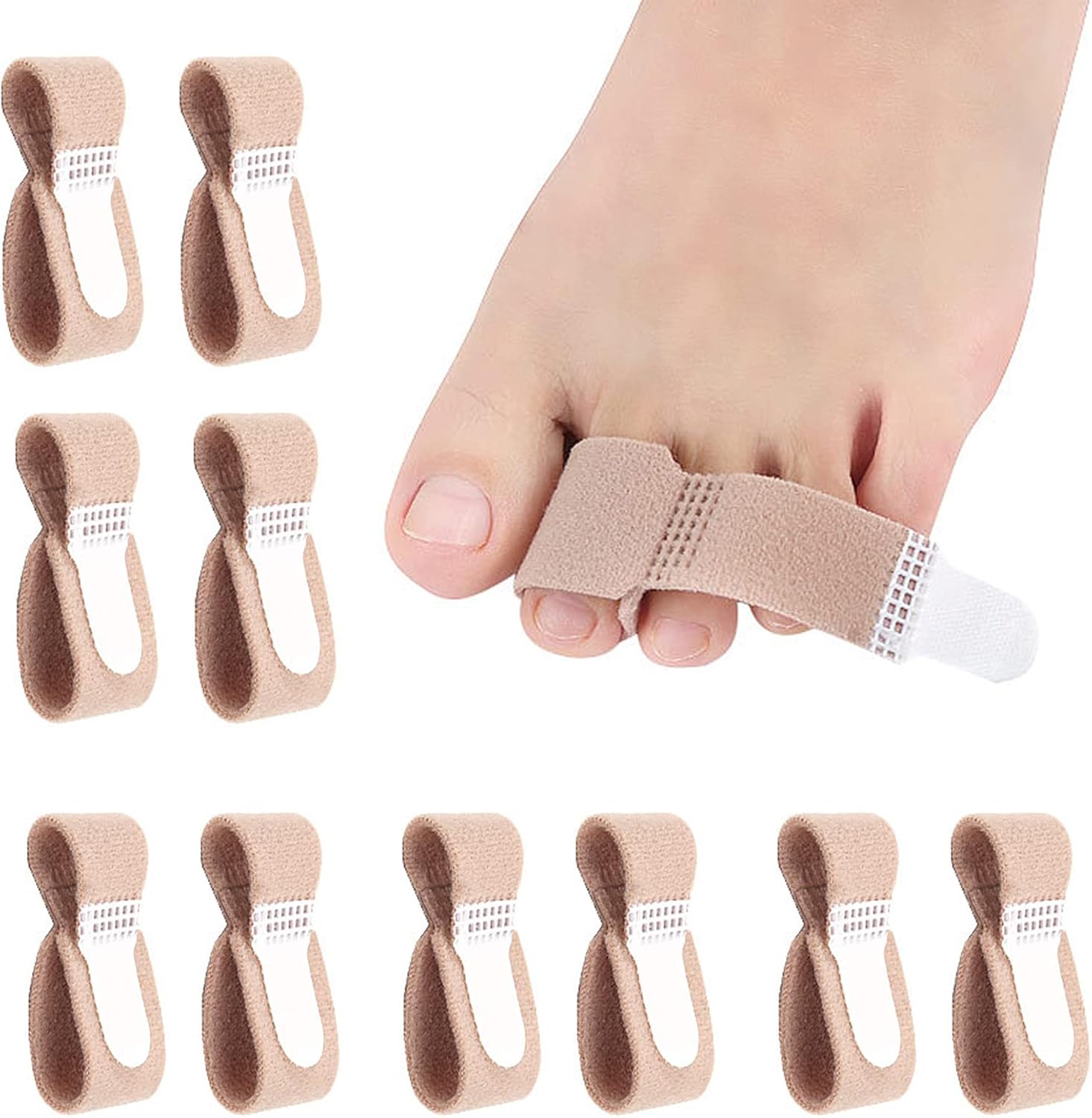 JORPETS Toe Protectors, Hammer Toe Straighteners for Bent Toes, 10 PCS ...