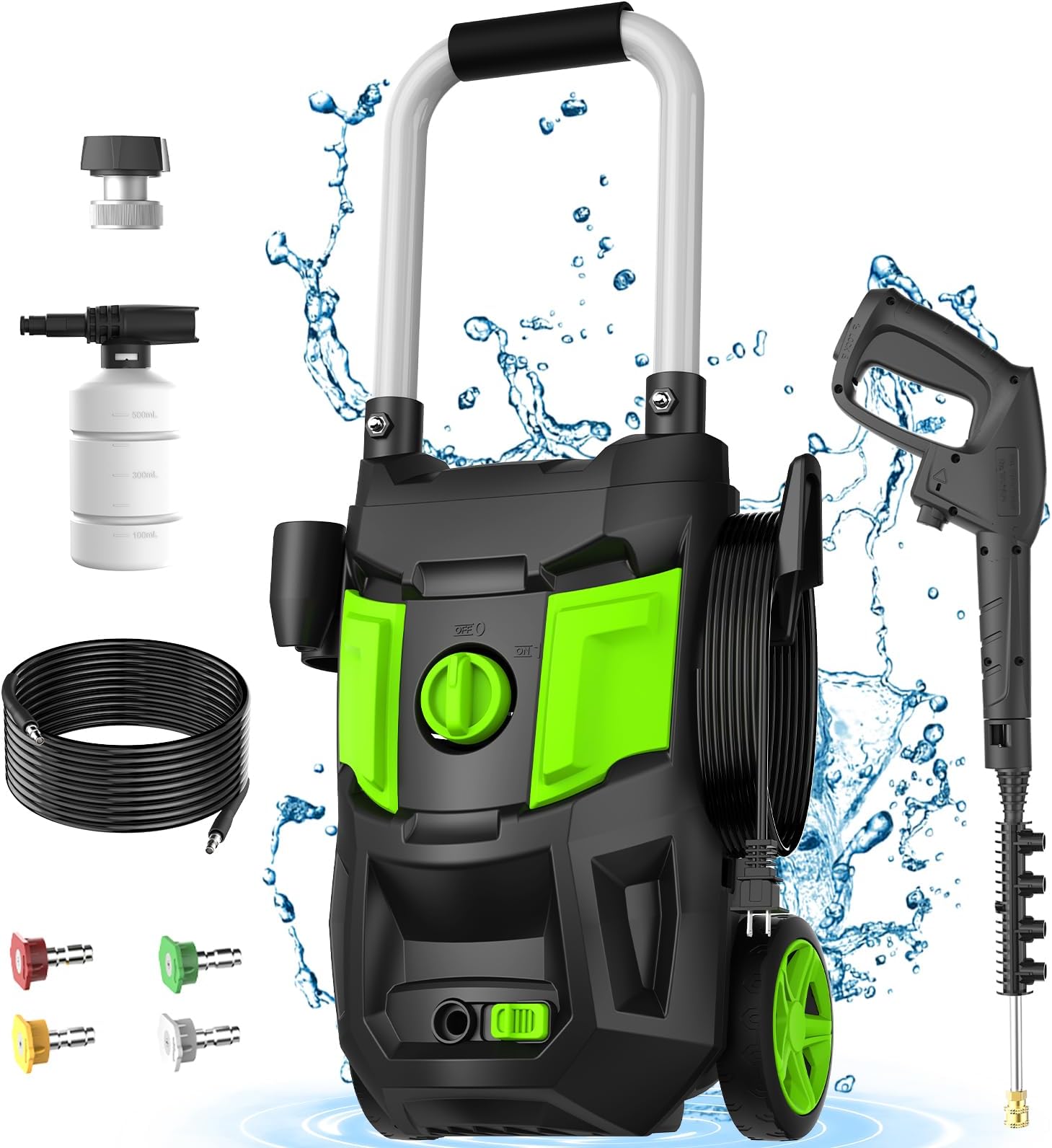 Amazon.com : DECOKTOOL Electric Pressure Washer, 4200PSI Max 2.8 GPM ...
