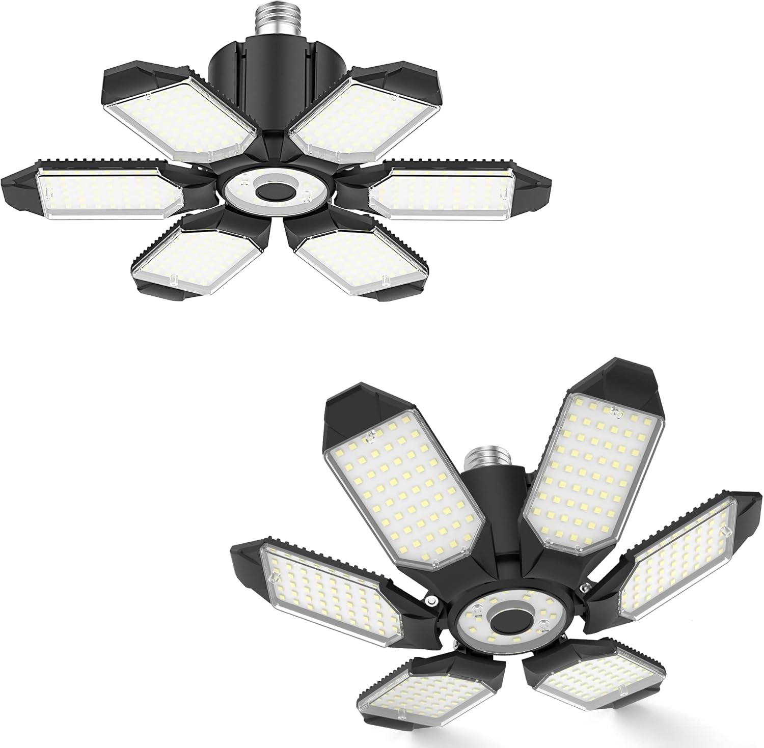 BRAINIAC 2 Pack LED Garage Light Bulbs 150W 15000LM 6500k Super Bright ...