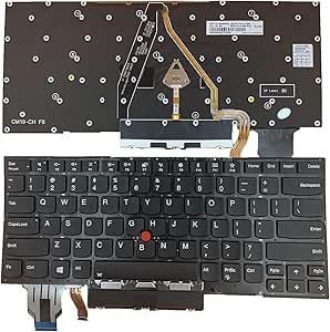 Amazon.com: Laptop Replacement US Layout with Backlight with Pointing Keyboard for Lenovo ...
