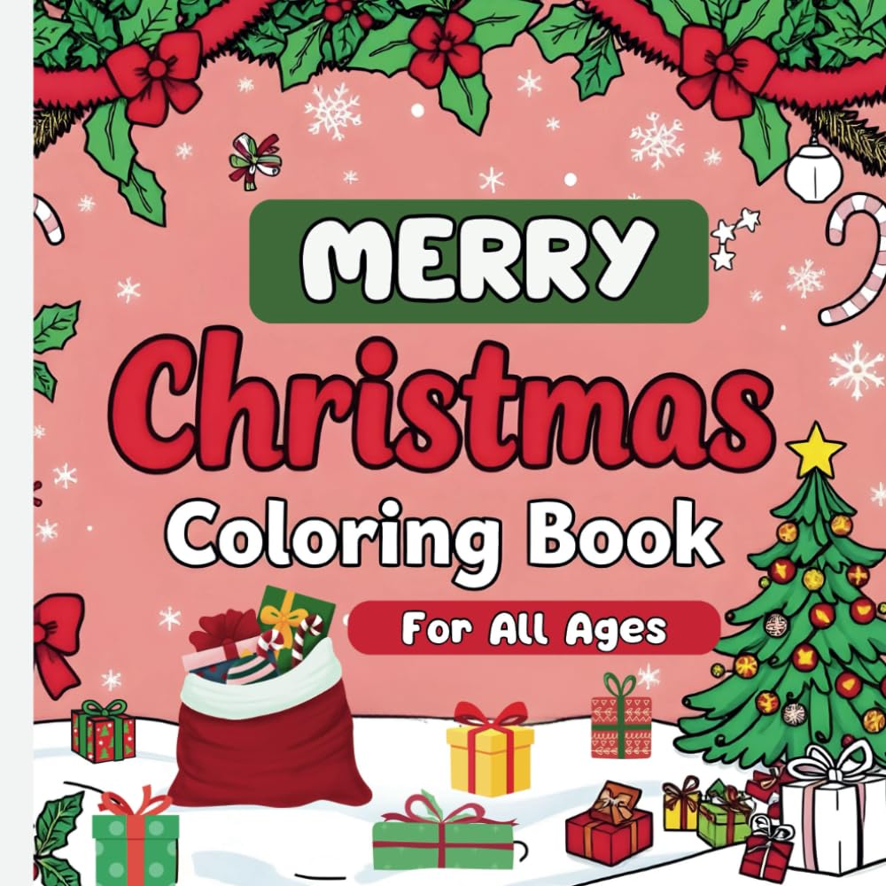 Amazon.com: Merry Christmas Coloring Book: Cozy Christmas Coloring Book ...