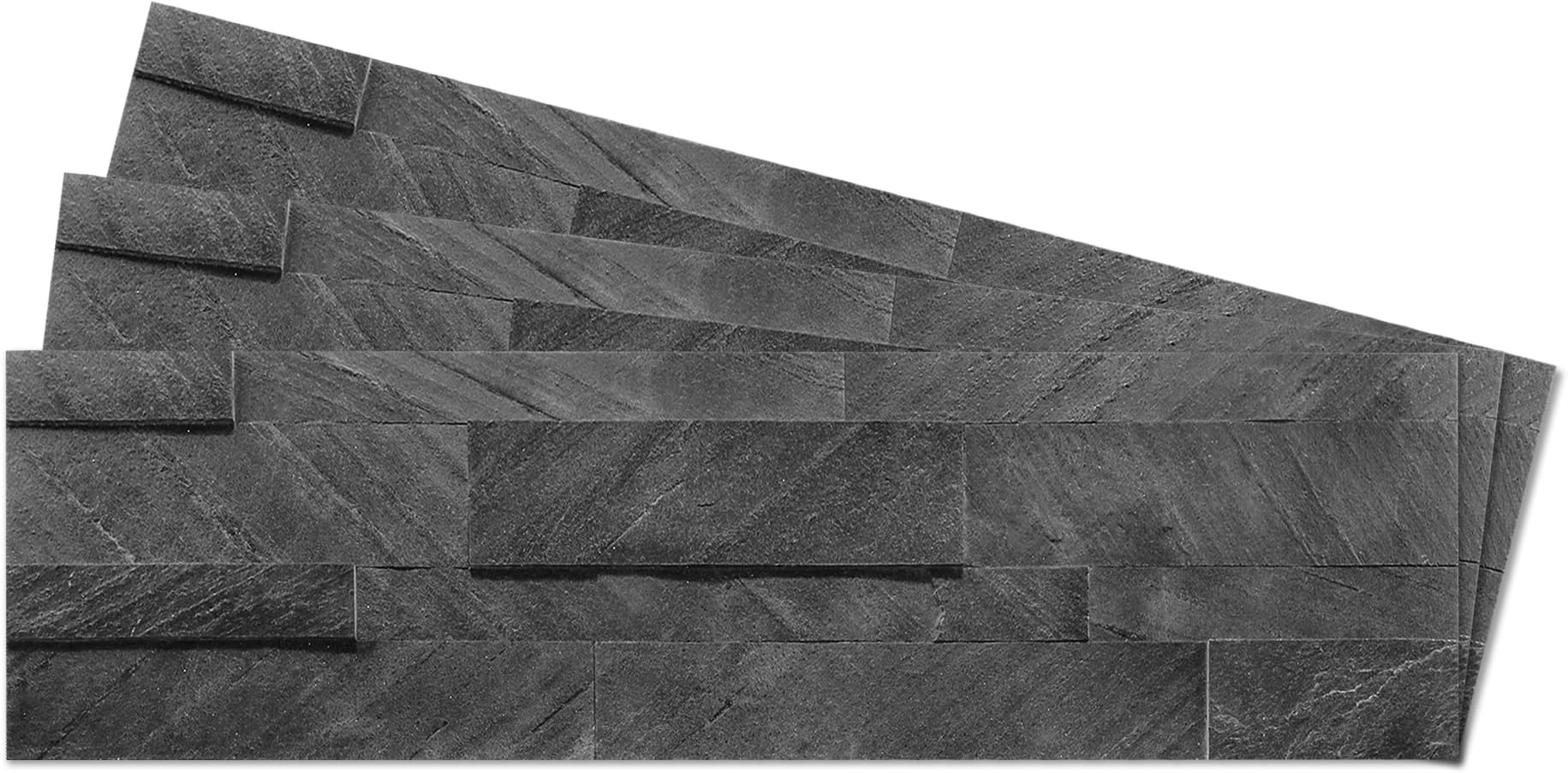 Stoneflex Peel and Stick 3D Stone Tiles - Self Adhesive Stick on Kitchen Backsplash Accent Wall ...