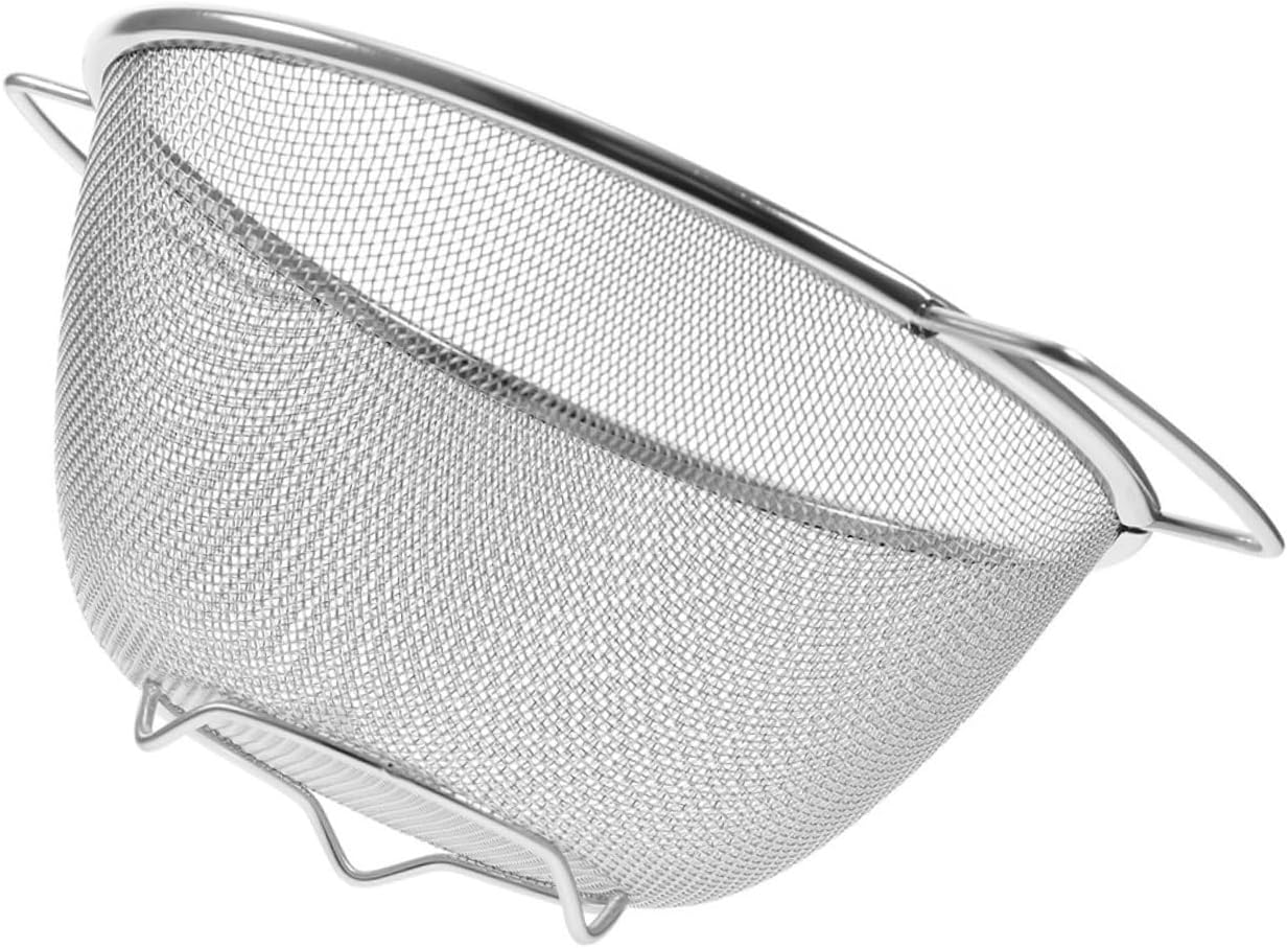 Amazon.com: Ciieeo Metal Strainer Fine Mesh Strainer Stainless Steel ...