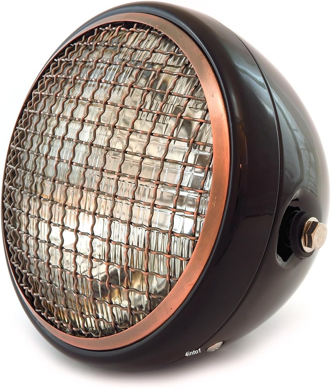 Amazon.com: 7" Side Mount Motorcycle Custom Vintage Headlight Assembly ...