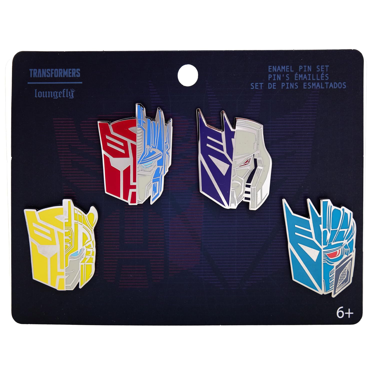 Loungefly Hasbro Transformers 4-Pack Pin Set, Amazon Exclusive : Amazon ...
