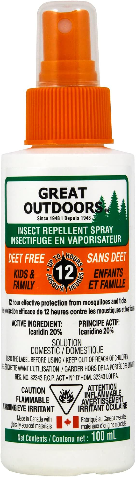 Great Outdoors Go Insect Repellent Icaridin Pump Spray 100 milliliter ...