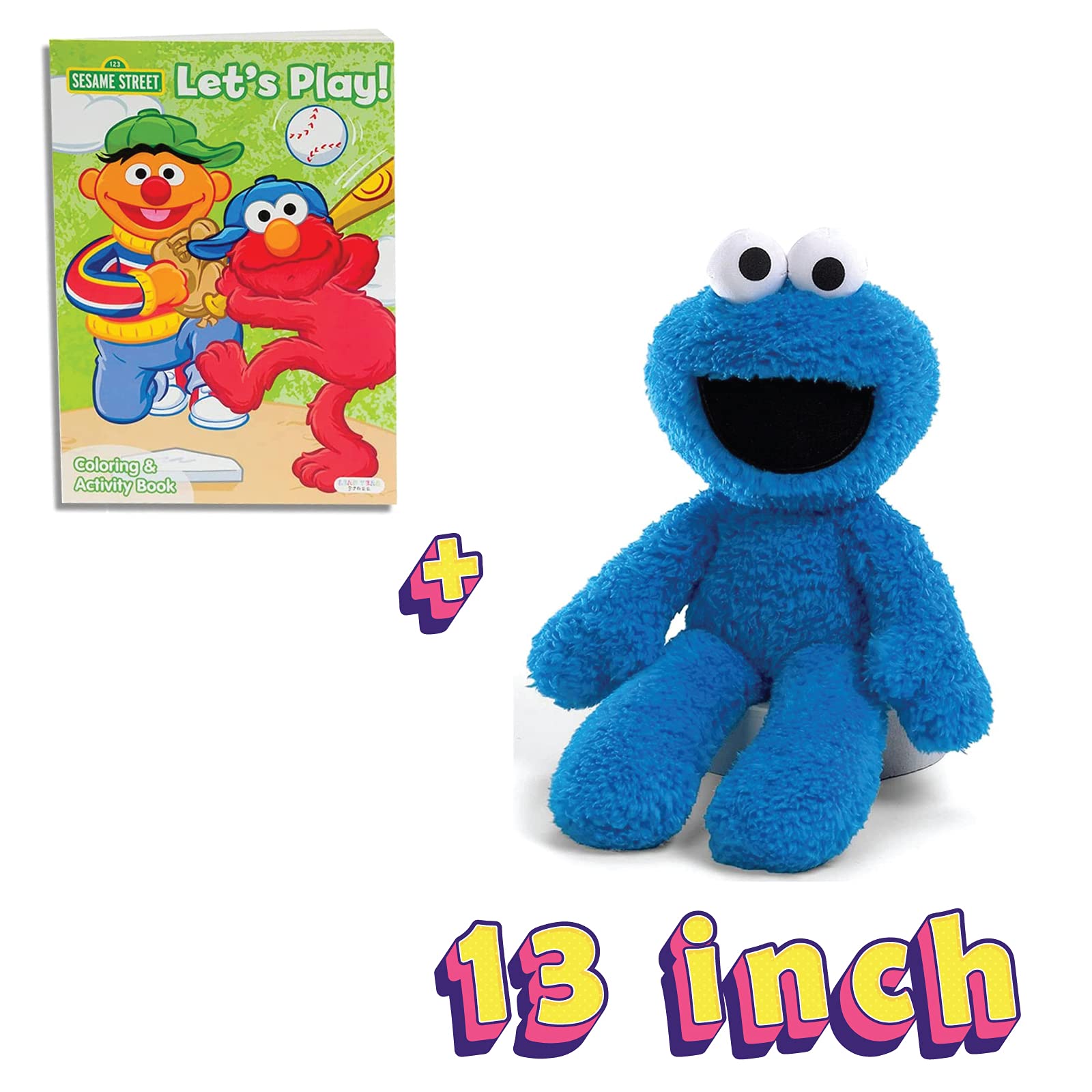 Gund Cookie Monster Take Along Stuffed Animal 13 Inch Height ...