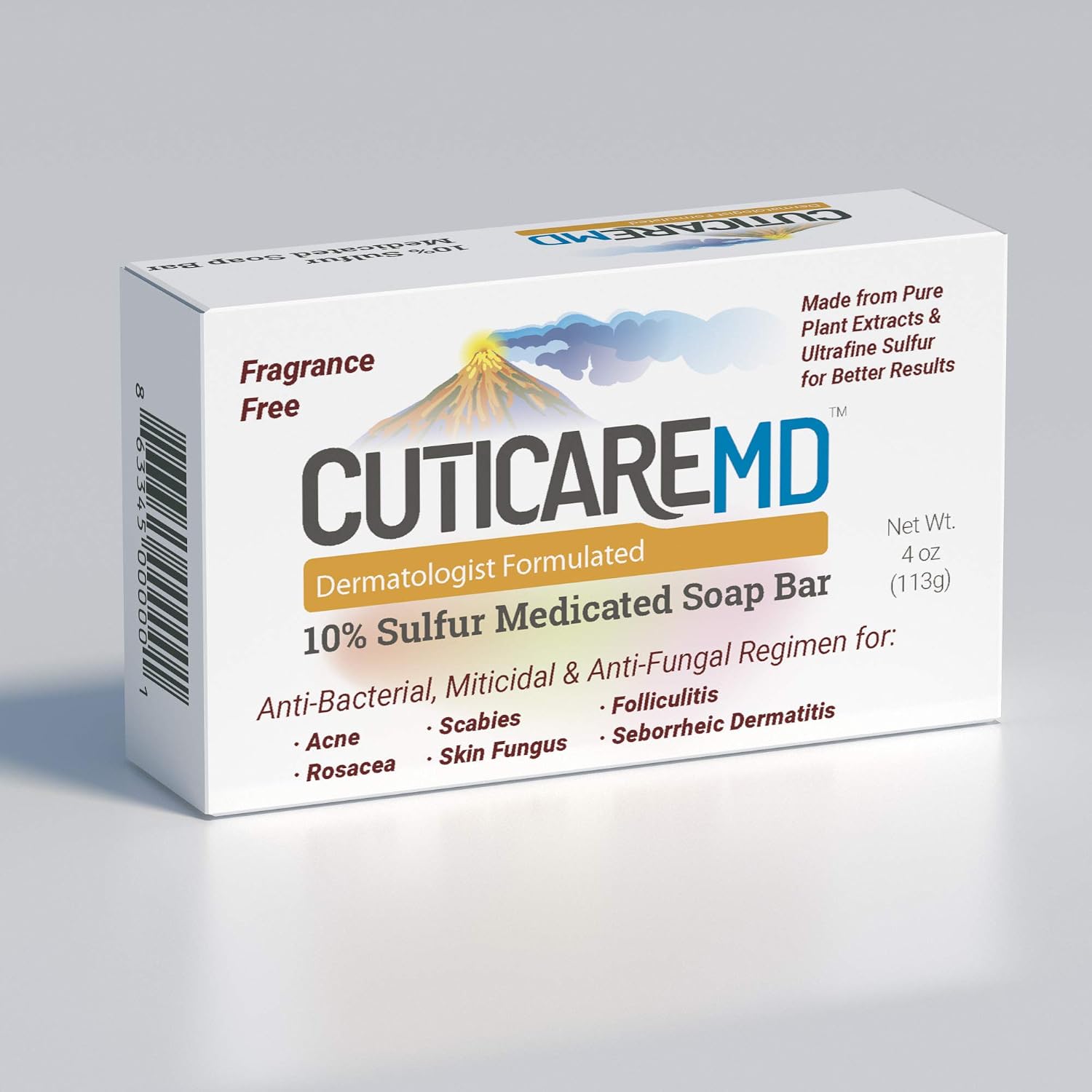 Amazon.com: CutiCare MD 10% Sulfur Soap Glycerin Base (1 Bar, 4 Ounces ...