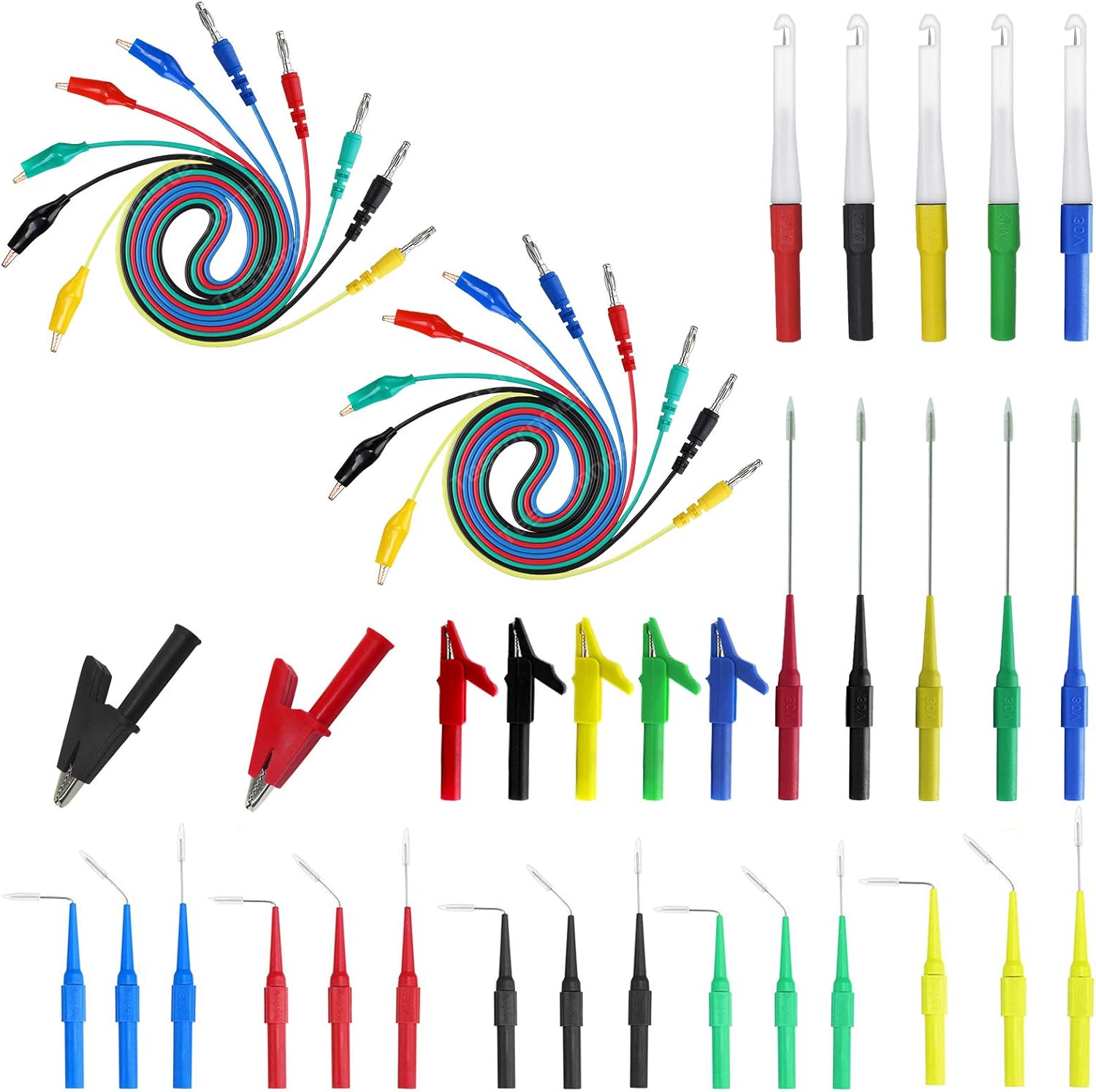 42 PCS Back Probe Kit,5 PCS Wire Piercer with Cover,20 PCS Back Probe ...