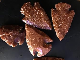 Amazon.com: 10 Pieces Mix Color Arrowhead, Crystal and Healing Stone ...