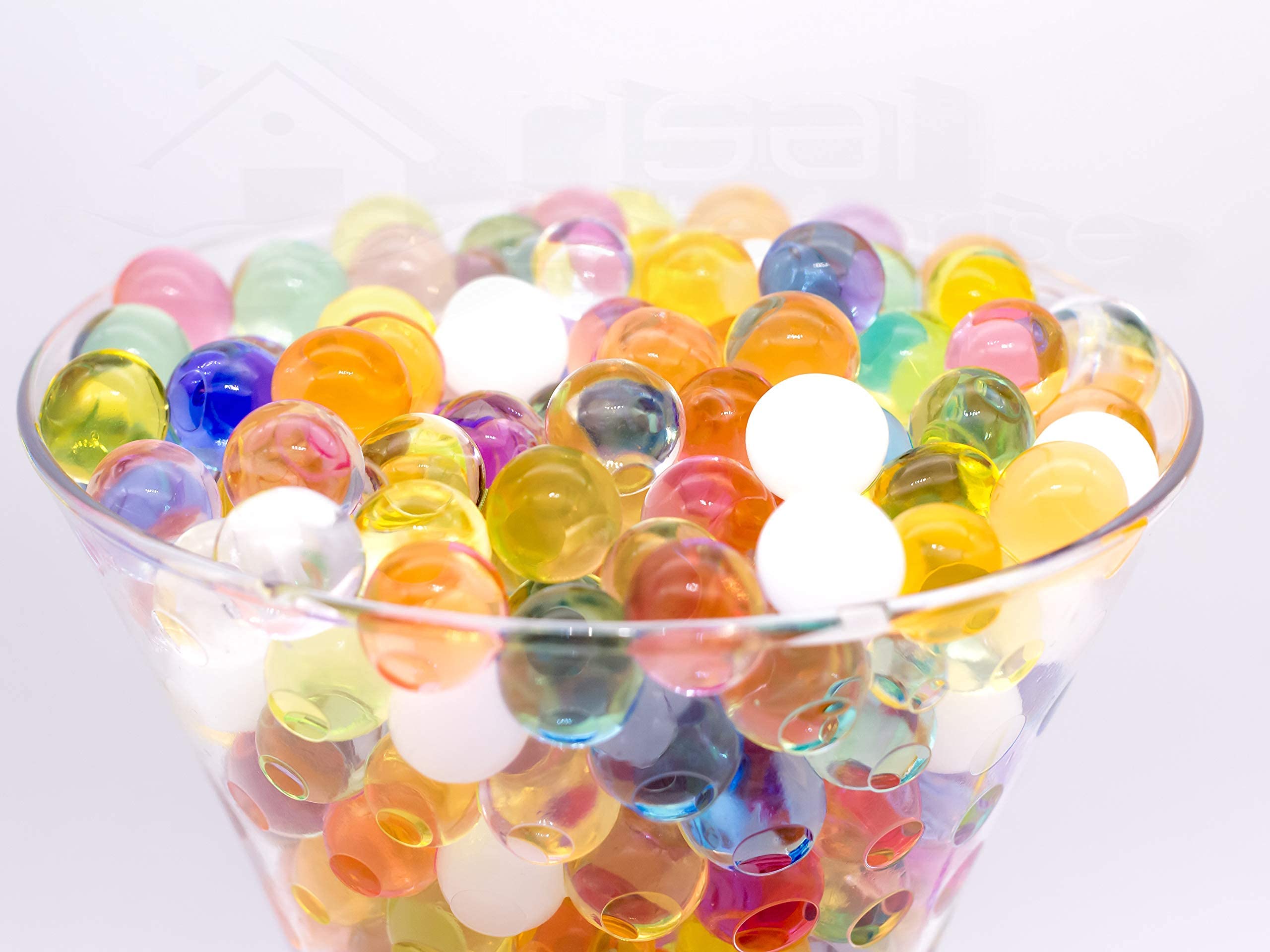 Water Balls Solid Glass 3 Pcs Desktop Decorative Round Glass Balls