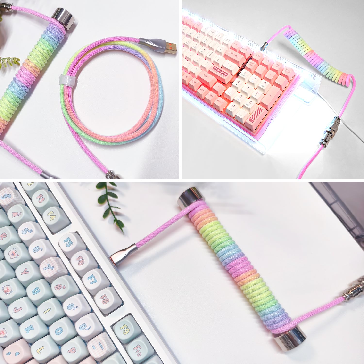 Snapklik.com : UCINNOVATE Pro Coiled USB C Cable For Mechanical ...