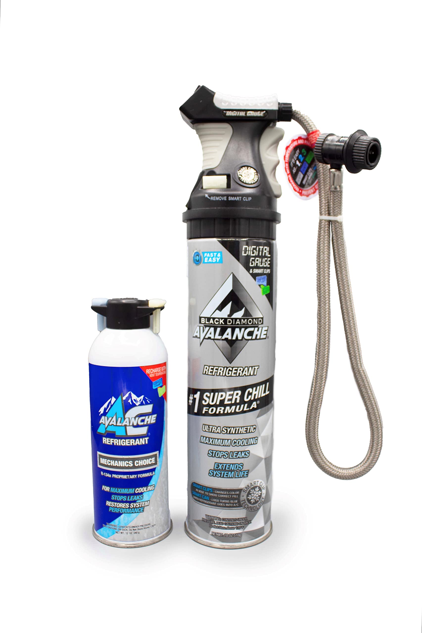 Amazon.com: AC Pro Black Diamond Self Sealing Can R-134a for MVAC 18oz ...