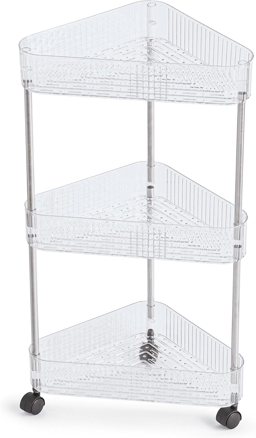 Amazon.com: Collections Etc 3-Tier Corner Triangle Storage Shelf with ...