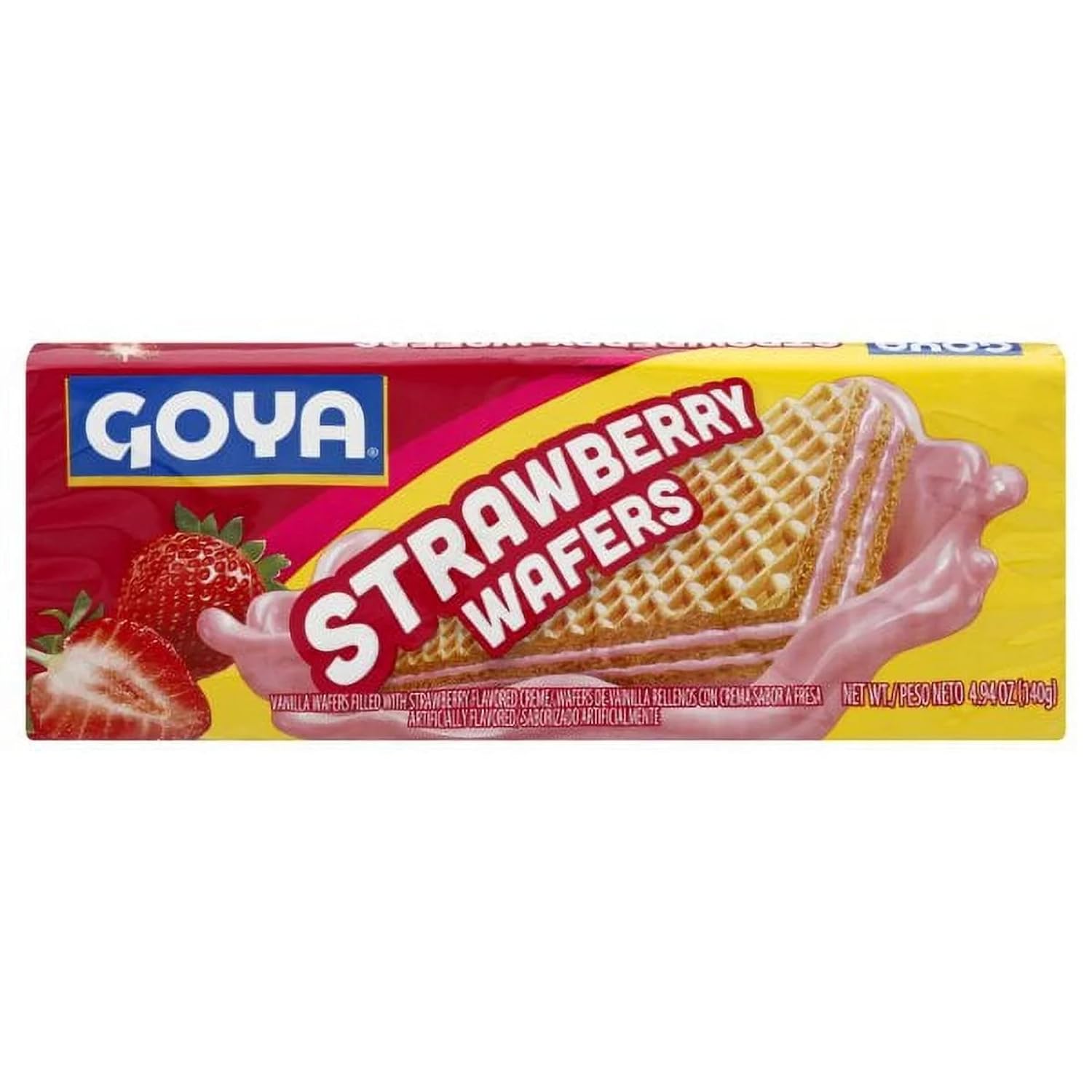 Amazon.com: Strawberry Wafer Cookies by Goya, Light and Crisp Wafer ...