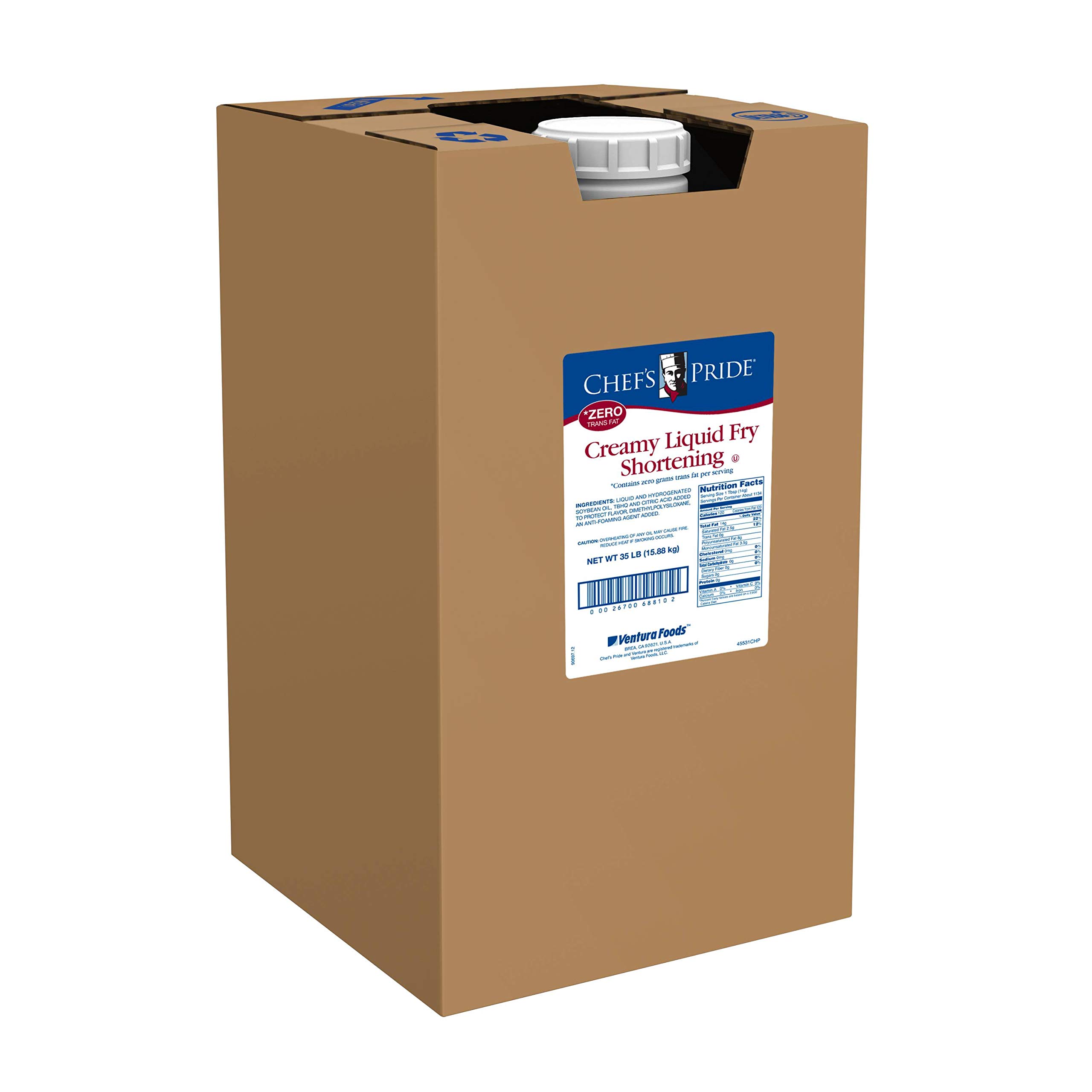 Amazon.com : Ventura Foods ZTF Creamy Liquid Fry Shortening, 35 Pound ...