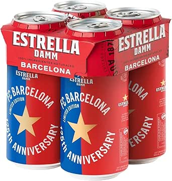 Estrella Damm Can 4 x 440ml : Amazon.co.uk: Grocery