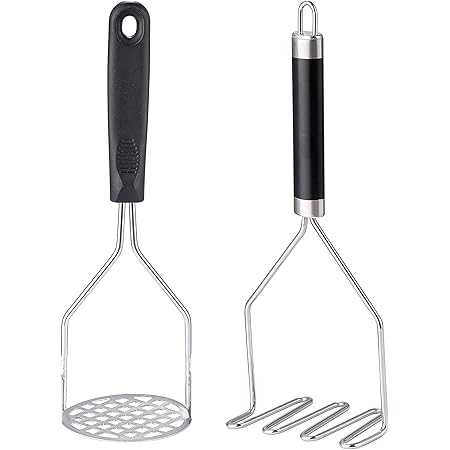 Amazon.com: Potato Masher Cooking Utensil, Stainless Steel - One Piece ...
