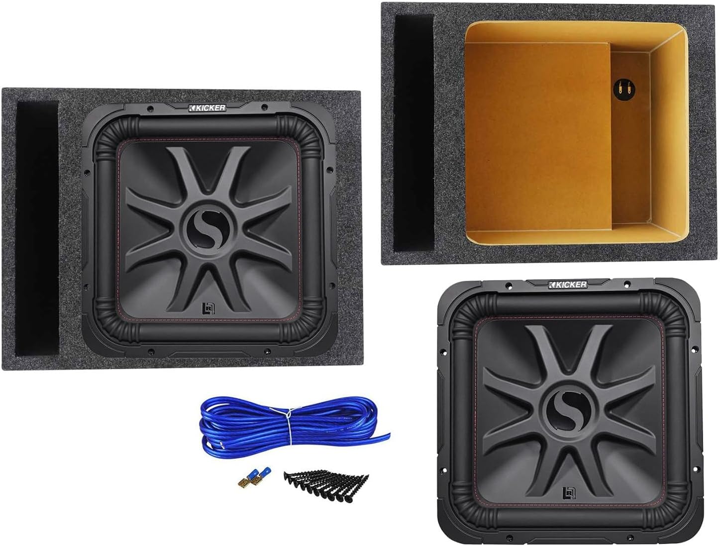 Amazon.com: Kicker 45L7R154 15" 1800 Watt L7R Car Subwoofer+Vented Sub ...