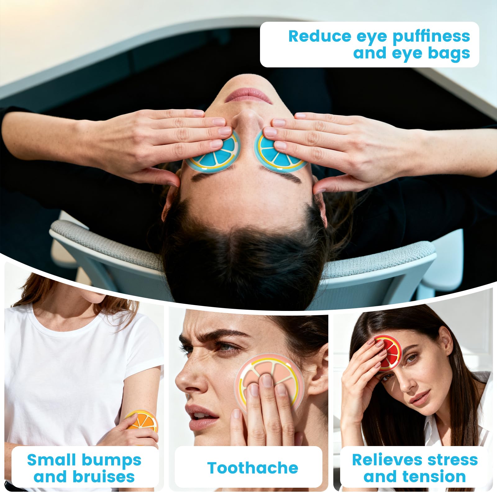 Snapklik.com : Reusable Gel Eye Ice Pack, Cooling Eye Masks For Eye ...
