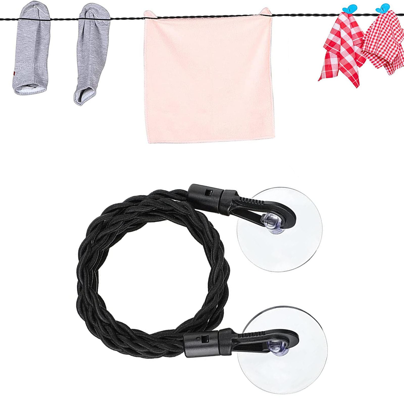 Portable Travel Clothes Washing Line Clothesline Extendable Elastic ...