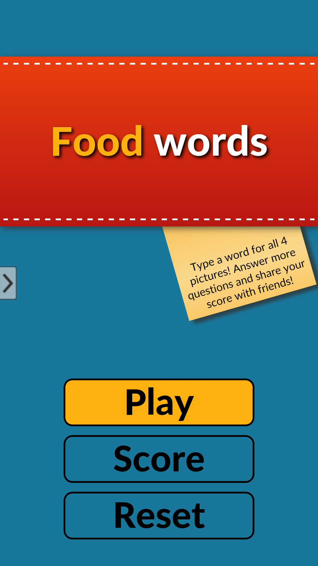 Aplicación Food Game en Amazon Appstore