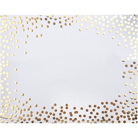 Amazon.com: 50 Pieces Rose Gold Glitter Paper Place Mats Sparkle 14 ...