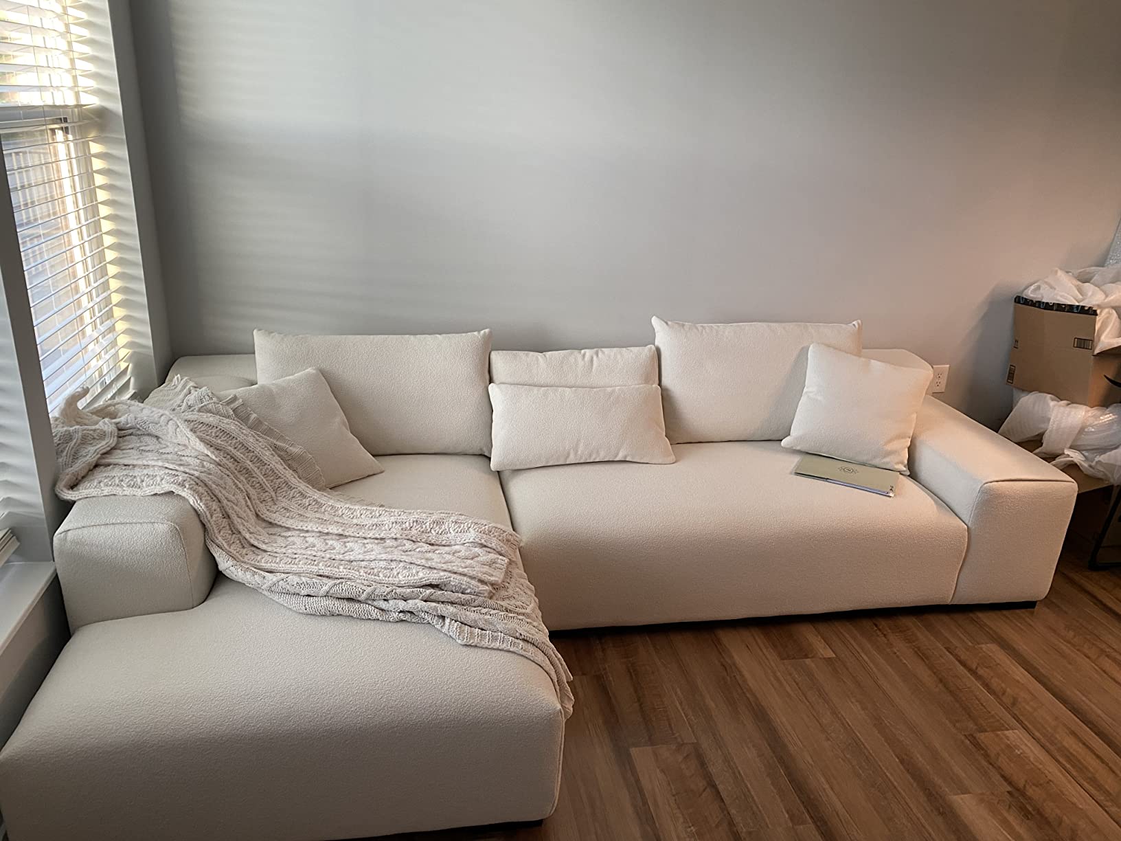 $91/mo - Finance Acanva Modern L-Shaped Sectional Sofa, 3 Seat ...