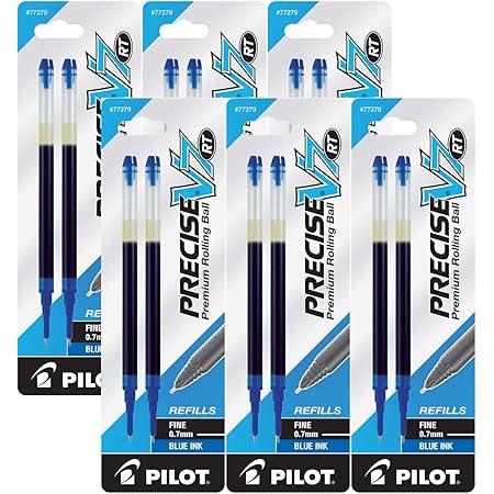 Pilot Precise V7 RT Ink Refill, 2-Pack for Retractable Rolling Ball ...