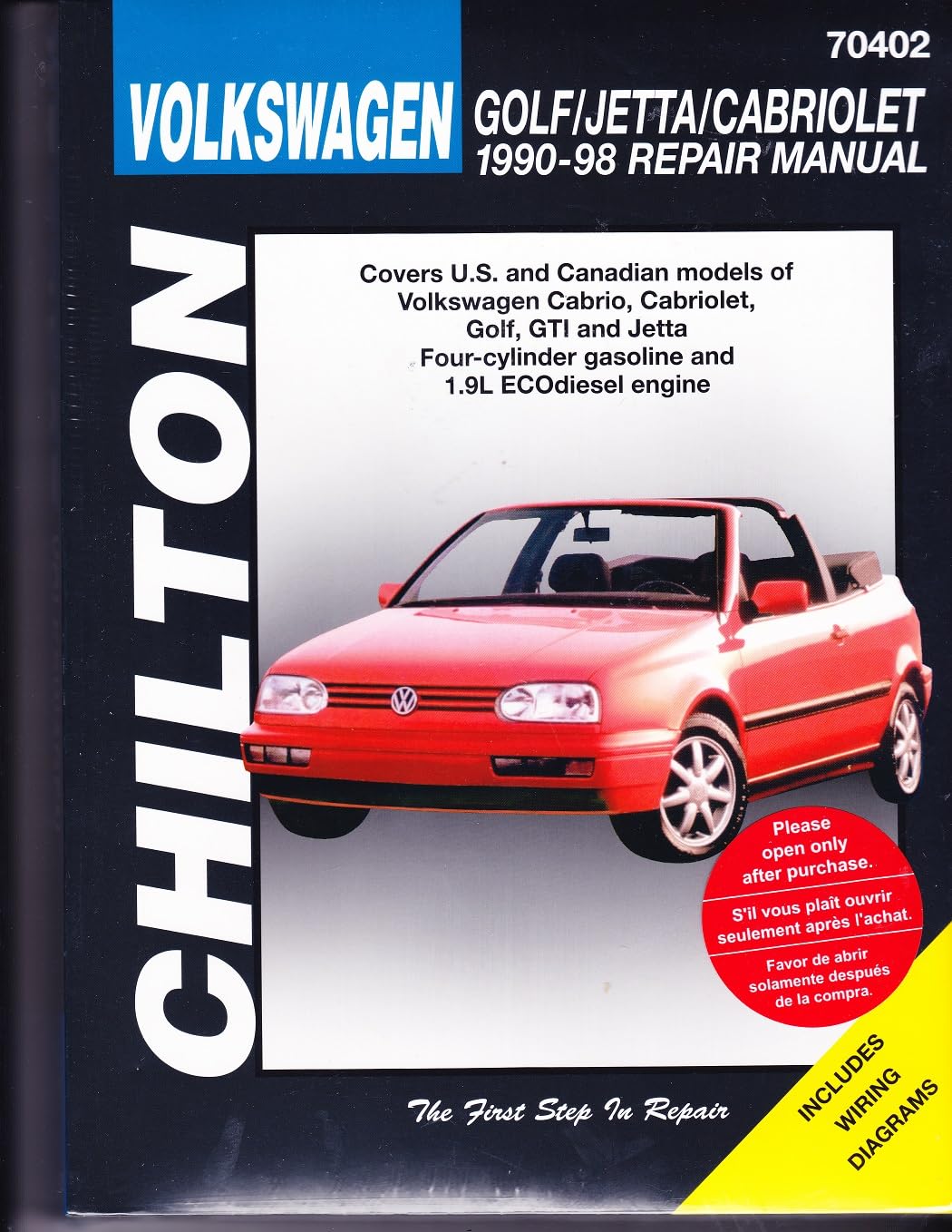 Volkswagen Golf, Jetta, and Cabriolet, 1990-98 (Haynes Repair Manuals ...