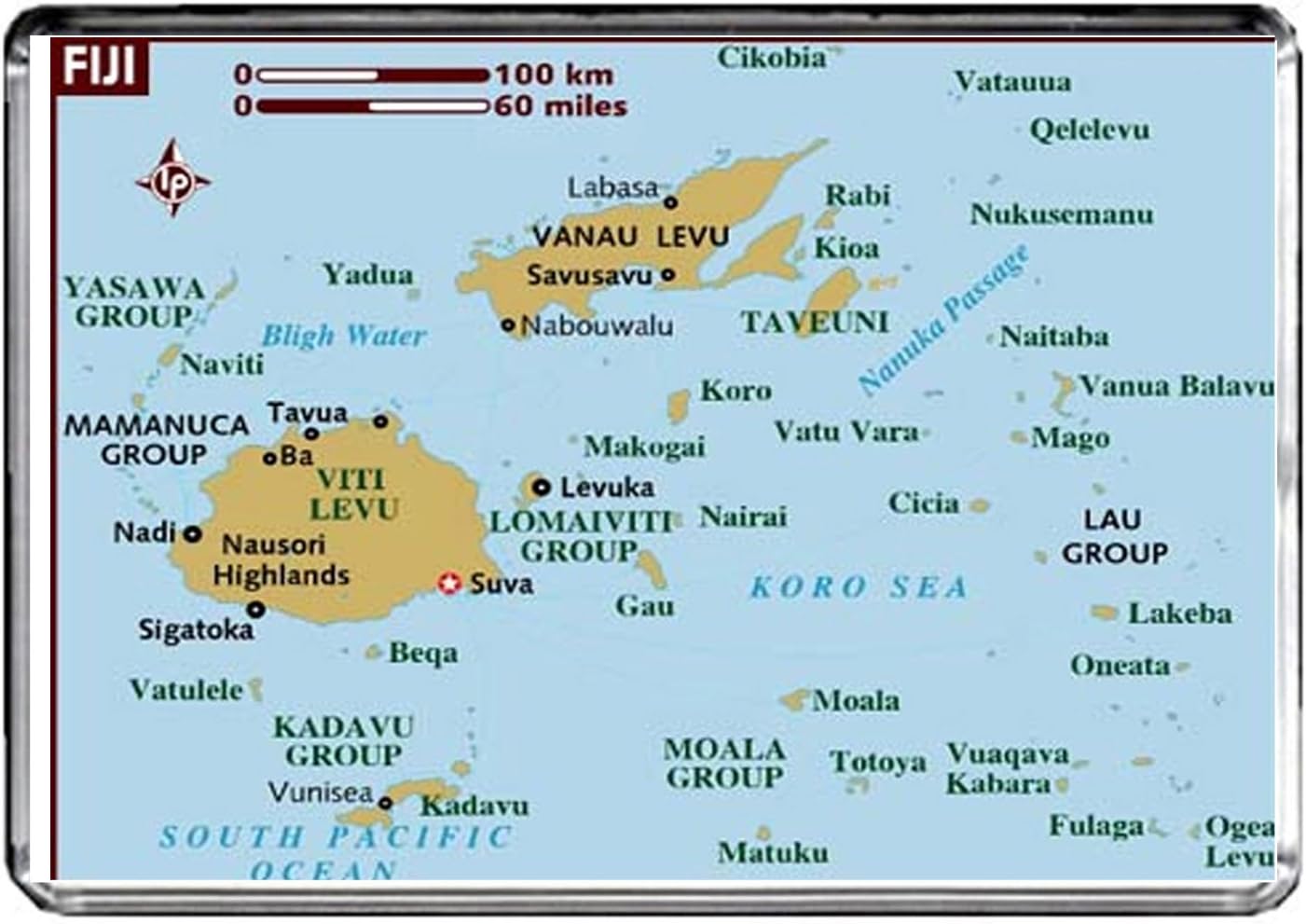 FIJI MAP REFRIDGERATOR MAGNET : Amazon.co.uk: Home & Kitchen