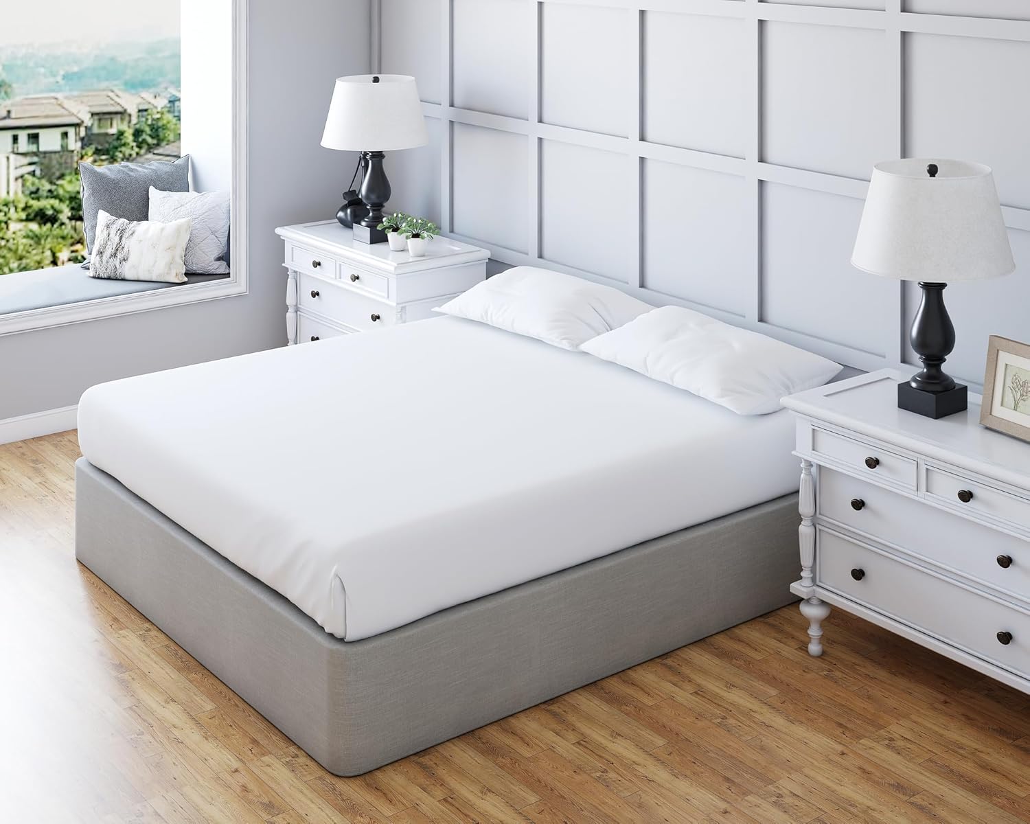 HOME SWEET HOME UK 30cm Deep Single Bed Sheets Fitted Super Soft 100% ...